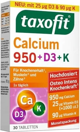 Taxofit Calcium 950 + D3 + K Tabletten ab € 3,34 (2025 ...