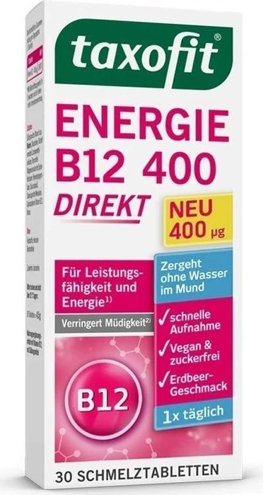 Taxofit Energie B12 400 Direkt Tabletten ab € 3,30 (2025 ...