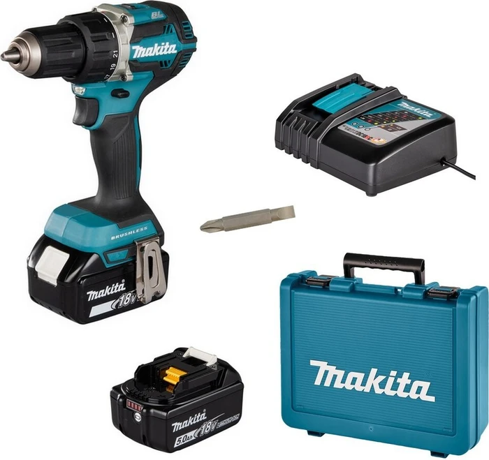 Makita DDF484RTE Akku-Bohrschrauber inkl. Koffer + 2 Akkus 5.0Ah ab € ...