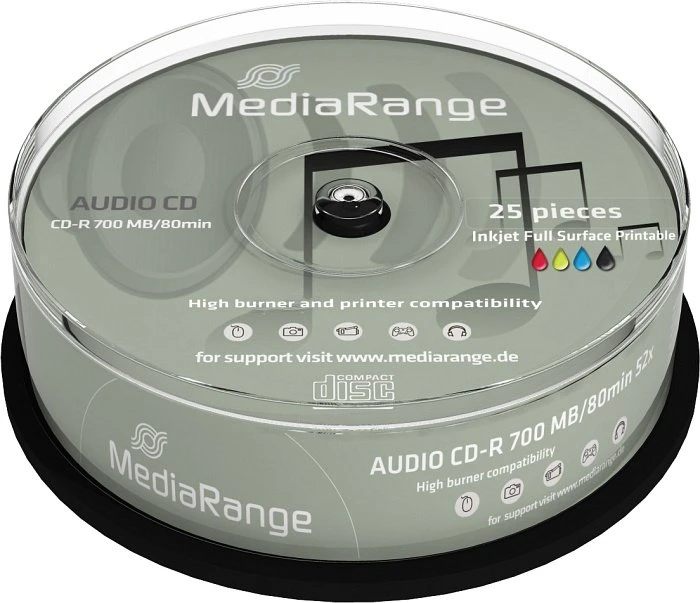 MediaRange CD-R 80min/700MB, 25er Spindel (MR224) ab € 10,50 (2025 ...
