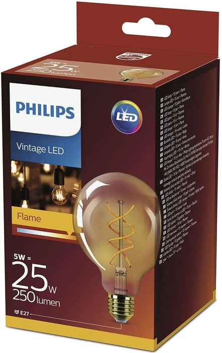 Philips Classic LED Globe Spiral E27 5W/820 Gold (743072-00) | Price ...