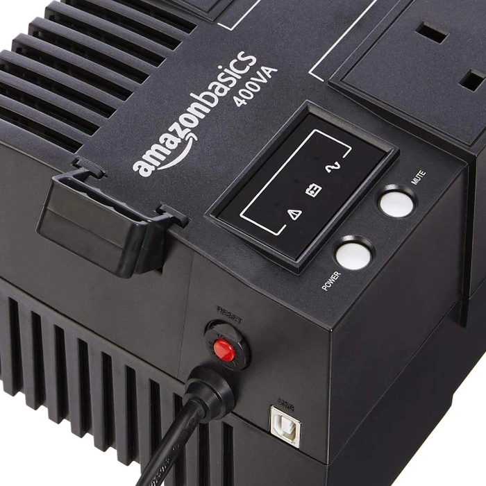 AmazonBasics BR400E-UK Line-Interactive UPS 400VA, USB (1PE-1019902-00G ...