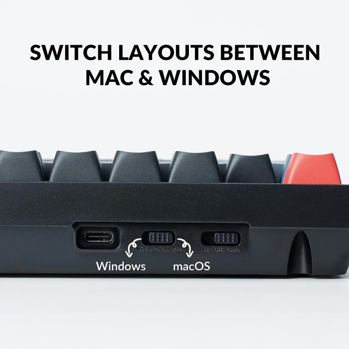 Keychron K10 Pro blau/schwarz, LEDs RGB, Keychron K Pro RED, USB ...