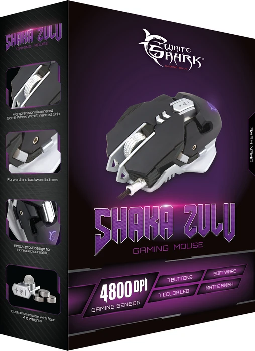 White Shark Shaka-Zulu Gaming Mouse schwarz | Preisvergleich Geizhals ...