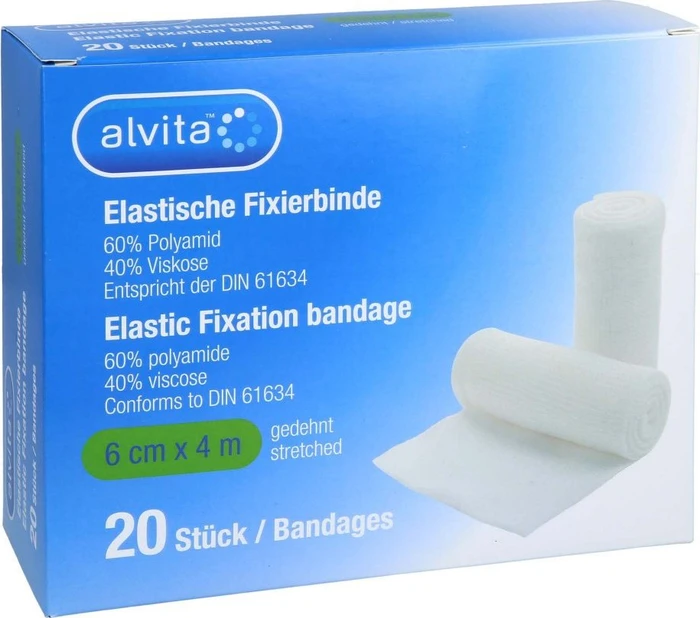 Alvita Elastische Fixierbinde 4m x 6cm, 20 Stück ab € 9,49 (2025 ...