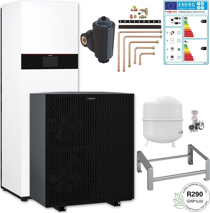 Elegantes Viessmann Vitocal 252 A Ebenbild