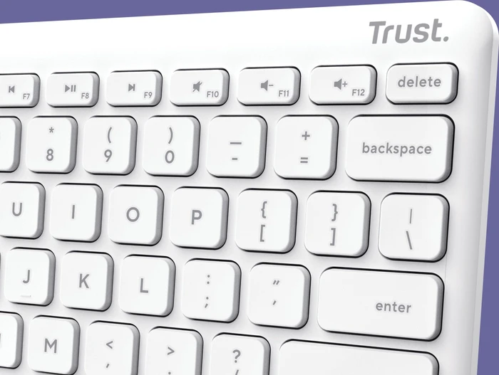 Trust Lyra Multi-Device Wireless Keyboard & Mouse Set, weiß, USB ...