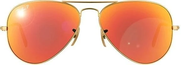 Ray-Ban RB3025 Aviator Flash Lenses 58mm gold/polarized orange flash ab ...
