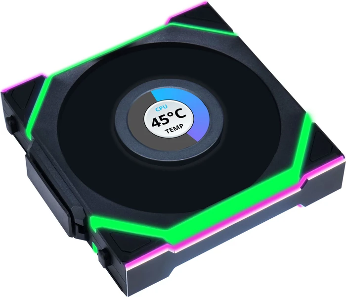 Lian Li Uni Fan SL Wireless LCD 120 ARGB, schwarz, 120mm ...