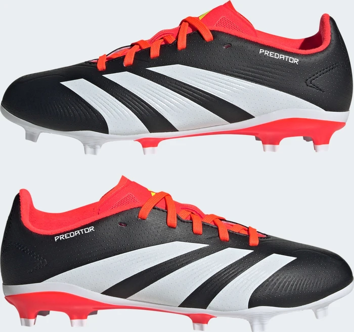 adidas Predator 24 League FG core black/cloud white/solar red (Junior ...