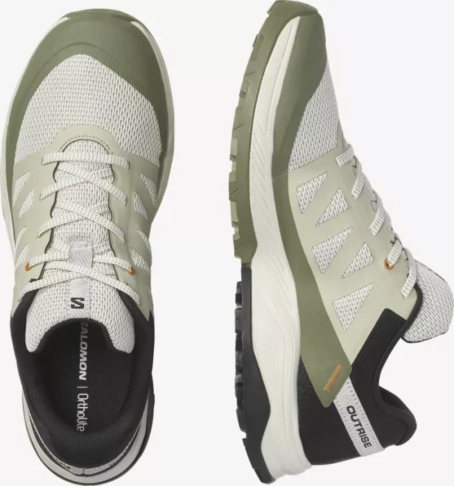 Salomon Outrise mass gray/deep lichen green/sugar almond ...