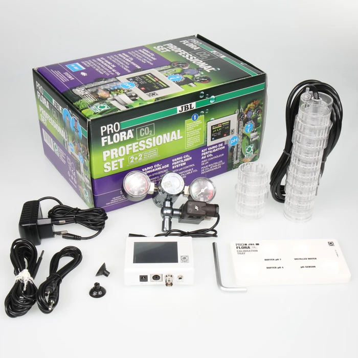 JBL PRO FLORA CO2 Professional set V, precision pressure reducer with ...