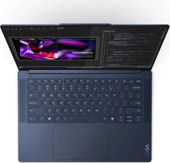 Lenovo Yoga Slim 7 14Q8X9, Cosmic Blue, Snapdragon X Elite X1E-78-100 ...