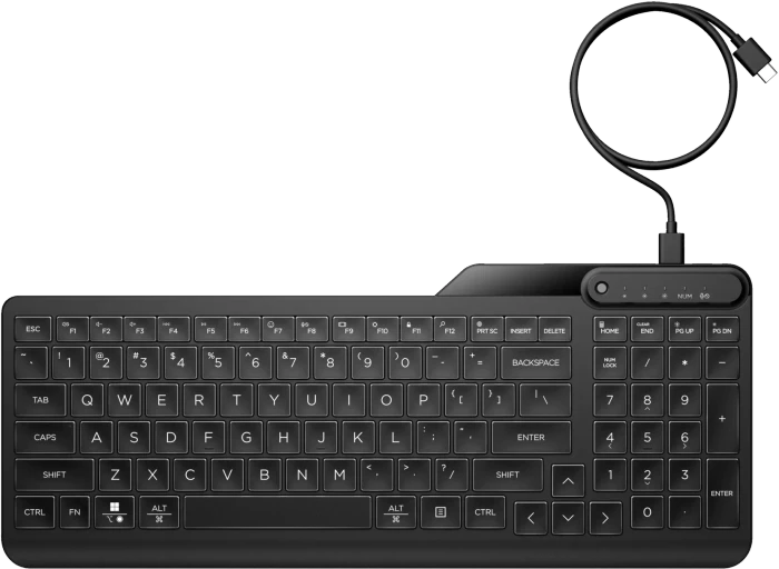 HP 405 Multi-Device Backlit Wired Keyboard, schwarz, USB, ES ab € 51,90 ...