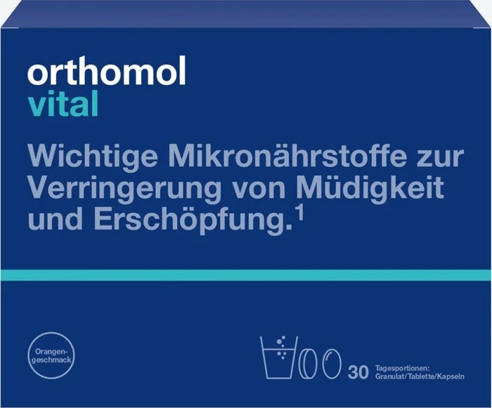 Orthomol vital Orange Granulat + Tabletten + Kapseln Kombipackung ab € ...
