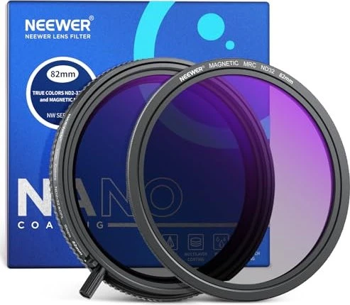 Neewer True Colors Magnetic ND32 + Variable ND Filter ND2-ND32/CPL (1-9 ...