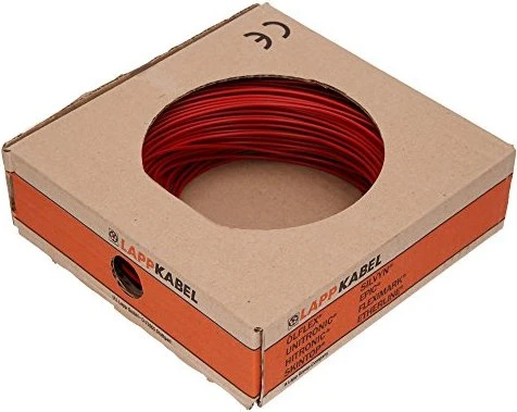 Lapp Kabel H05V-K Einzelader; 1X1; rot; Ring; U0/U: 300/500 V; PVC; HAR ...