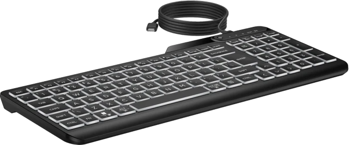 HP 405 Multi-Device Backlit Wired Keyboard, schwarz, USB, ES ab € 51,90 ...