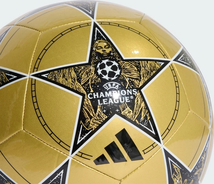 adidas UCL Club 2025/2026 League Stage Fußball gold metallic/black ...