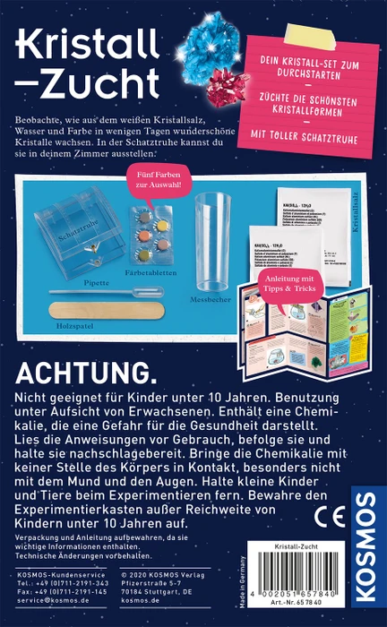 Wunderschne Kosmos Kristall Zucht Ebenbild