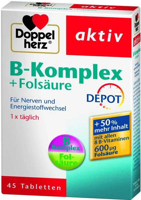 Doppelherz aktiv B-Komplex + Folsäure Depot Mini-Tabletten ab € 3,05 ...