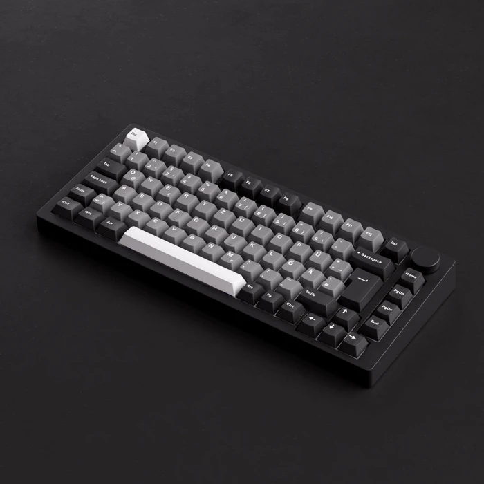 Akko Monsgeek M1 V5 Custom Mechanical Keyboard, Black & Silver, LEDs ...