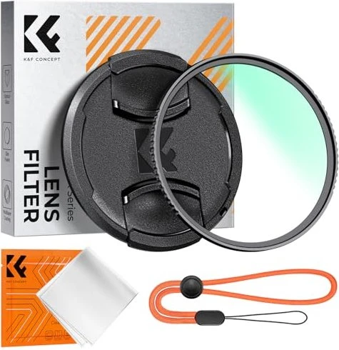 K&F Concept Nano-K Ultra Slim MC UV Filter + Lens Cap 46mm (KF01.K46V3 ...