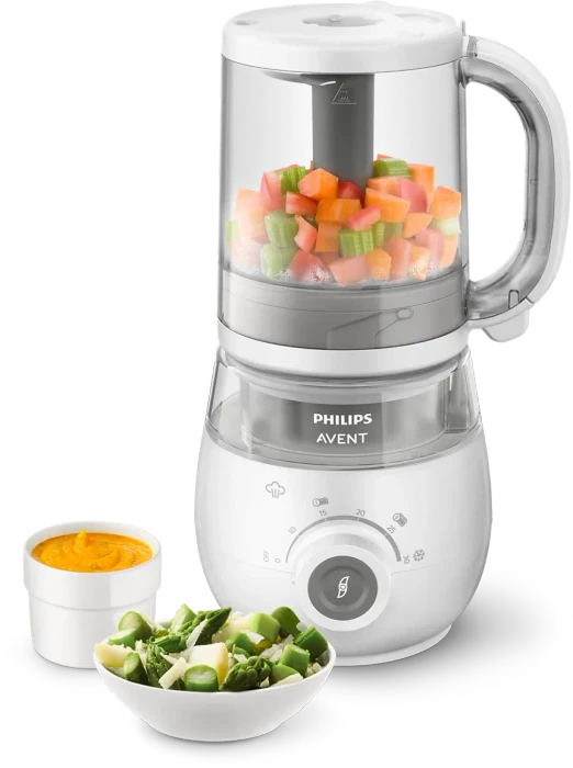 Philips Avent SCF883/02 4-In-1-Dampfgarer mit Mixer Babykostzubereiter ...