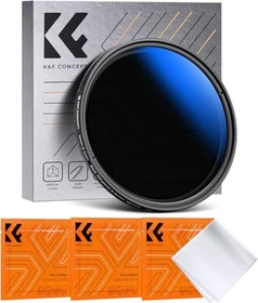 K&F Concept Nano-K 2in1 Variabler ND2-ND400 (1-9 Stops) + Black Mist 1/ ...