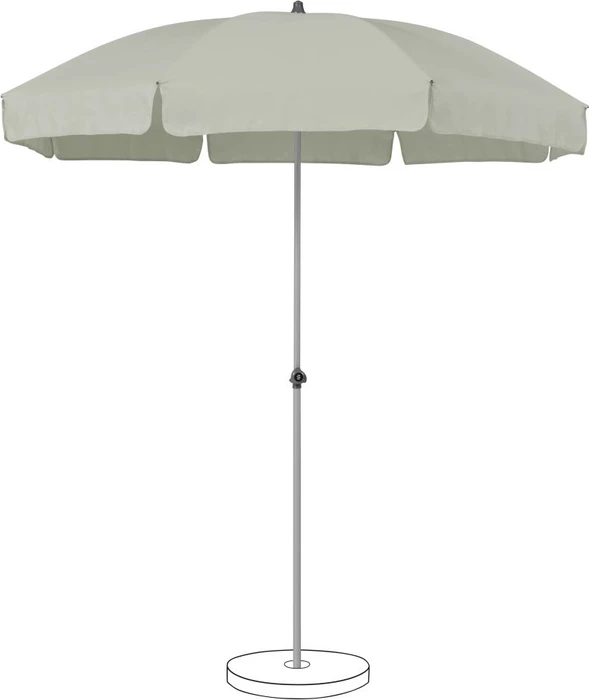 Suncomfort by Glatz Siesta Sonnenschirm 180cm light grey 013 ab € 59,90 ...