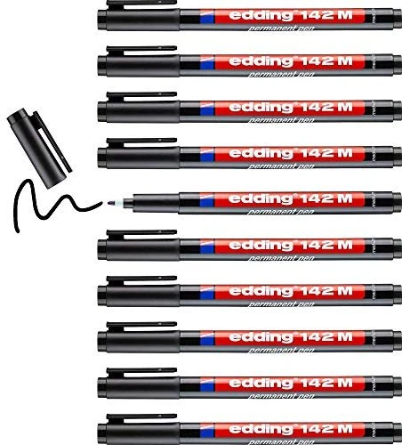 edding 142 M Folienschreiber schwarz, 10er-Pack ab € 11,70 (2026 ...
