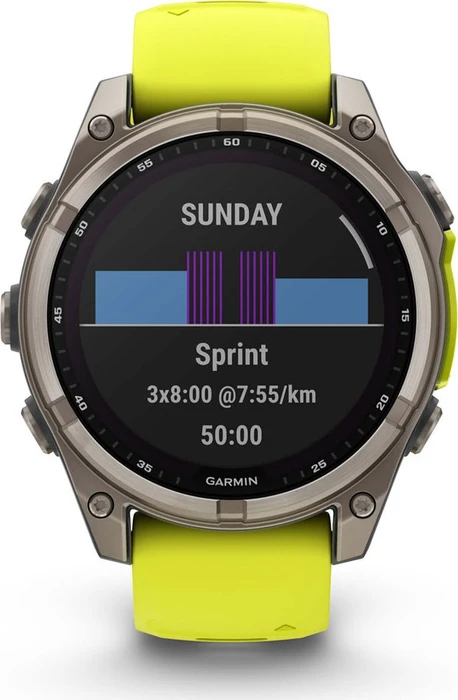 Garmin Fenix 8 47mm Sapphire Solar titanium/amp yellow-graphite ab € ...