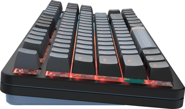 Dark Project ALU87A Midnight Gaming Keyboard, blue/black, LEDs RGB ...