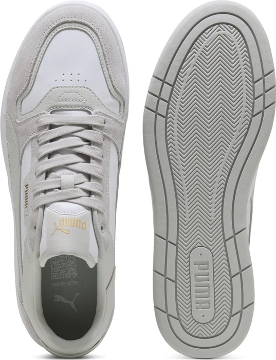 Puma Court Classic Street Suede puma white/glacial gray/puma gold ab € ...