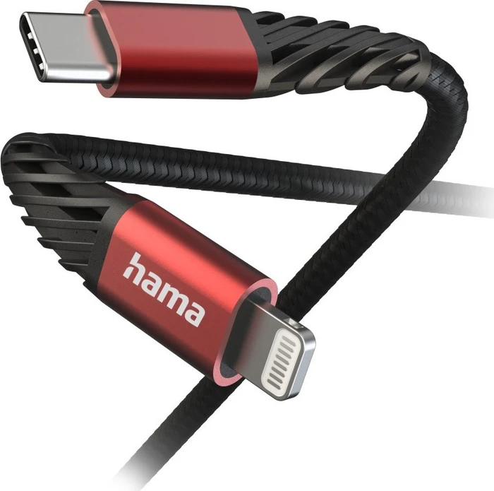 Hama Ladekabel Extreme USB-C/Lightning 1.5m Nylon schwarz/rot ab € 17 ...
