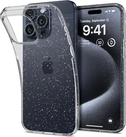 Spigen Liquid Crystal Glitter für Apple iPhone 15 Pro Crystal Quartz ab ...