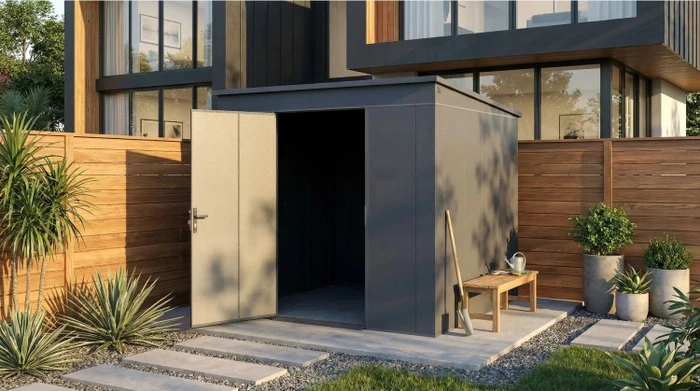 Weka Gary 237x237cm Gerätehaus anthrazit ab € 1640,00 (2026 ...