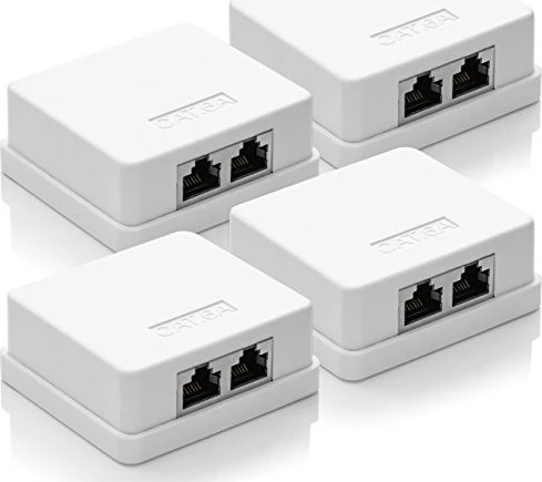 deleyCON Cat6a Anschlussdose Aufputz weiß ab € 21,99 (2026 ...