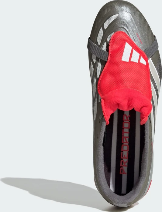 adidas Predator League Fold-Over Tongue FG iron metallic/zero metalic ...