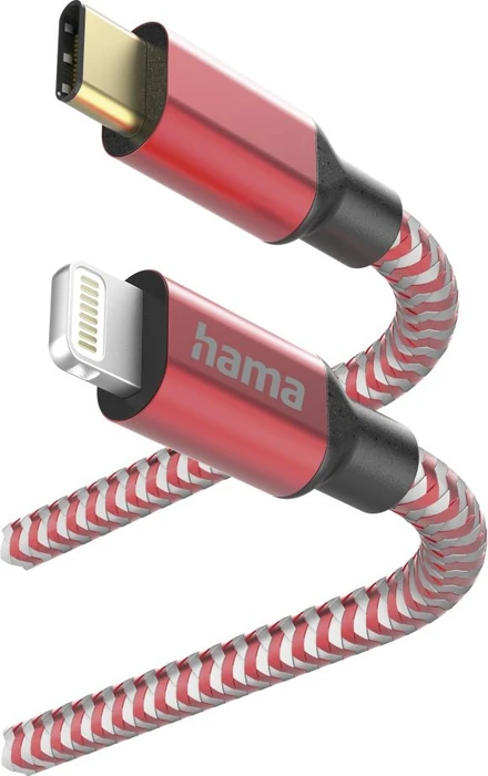 Hama Ladekabel Reflective USB-C/Lightning 1.5m Nylon rot ab € 7,77 ...