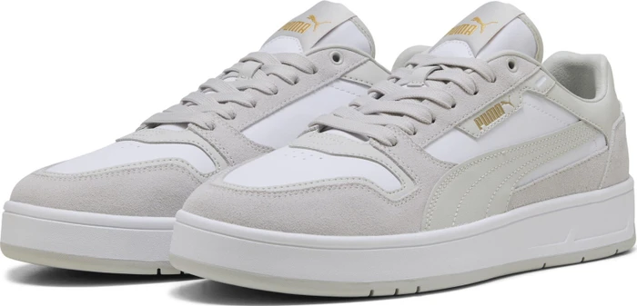 Puma Court Classic Street Suede puma white/glacial gray/puma gold ab € ...