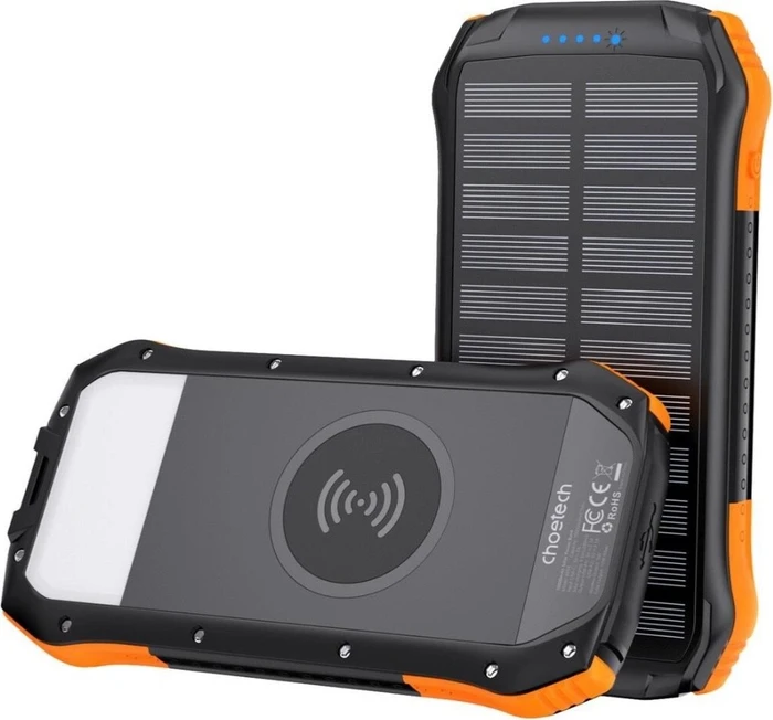 Choetech Power Bank Solar 10.5W 10000mAh schwarz/orange ab € 29,90 ...