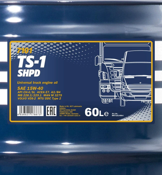 Mannol TS-1 SHPD 15W-40 60l ab € 229,00 (2026) | Preisvergleich ...