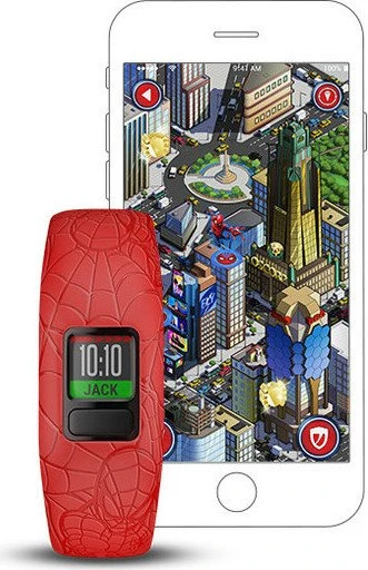 Garmin vivofit jr. 2 Marvel Spider-Man Aktivitäts-Tracker anpassbar rot ...