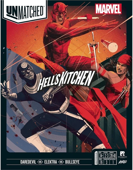 Unmatched: Marvel: Hell's Kitchen: Daredevil vs. Elektra vs. Bullseye ...