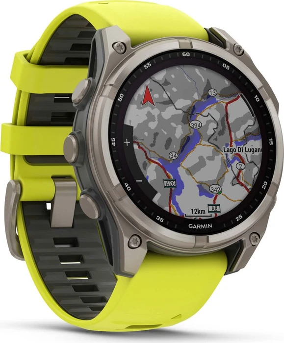 Garmin Fenix 8 47mm Sapphire Solar titanium/amp yellow-graphite ab € ...