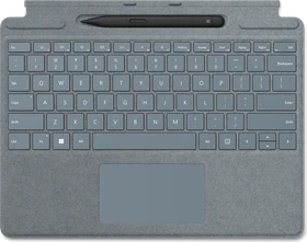 Microsoft Surface Pro signature Keyboard ice blue, Surface Slim Pen 2 ...
