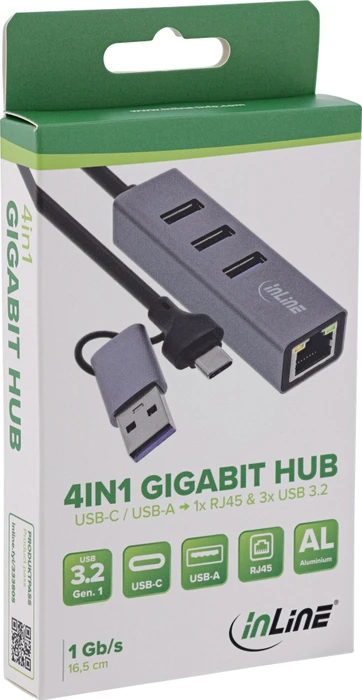 InLine 4-in-1 Gigabit Hub ab € 19,02 (2026) | Preisvergleich Geizhals ...