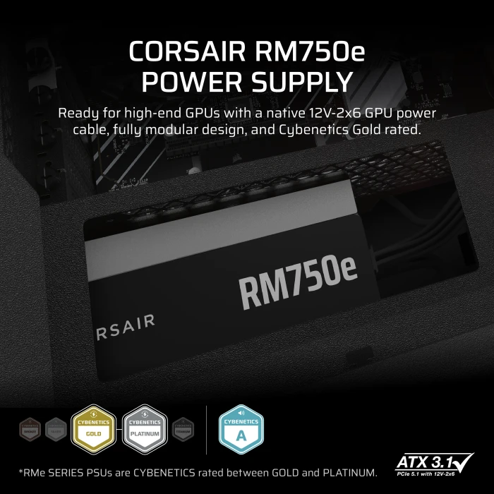Corsair RMe Series 2025 RM750e 750W ATX 3.1 ab € 95,70 (2026 ...