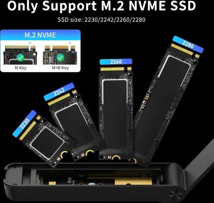 Fideco NVME SSD Enclosure Case ab € 14,53 (2026) | Preisvergleich ...